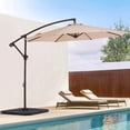 RIAFUN Hanging Offset Umbrella 10ft Cantilever Outdoor Patio Umbrella ...