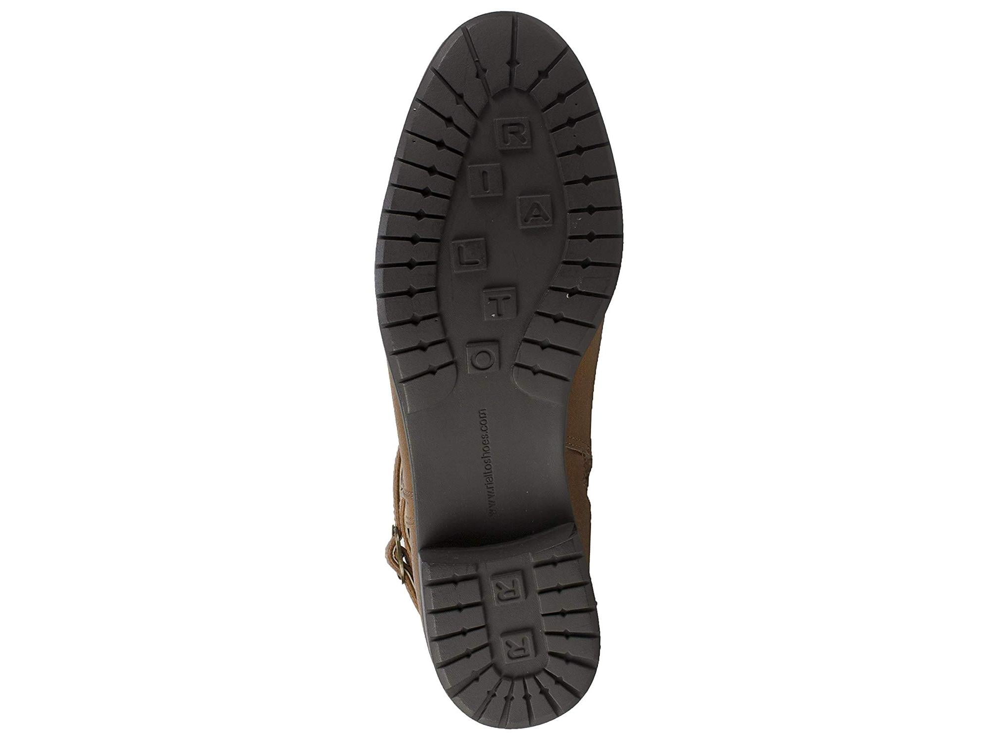 RIALTO Shoes Ferrell Women's Boot, Cognac/Smooth, 8H M - Walmart.com