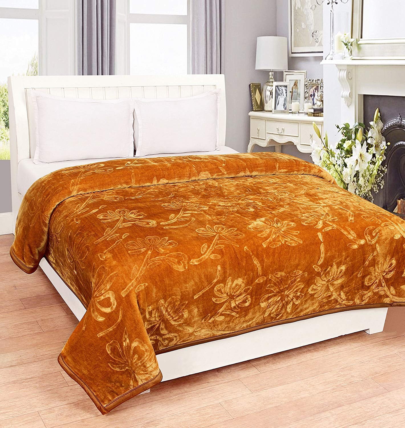 RIAN Super Soft Plain Blanket Double Bed King Size Mink Blanket 400 TC ...