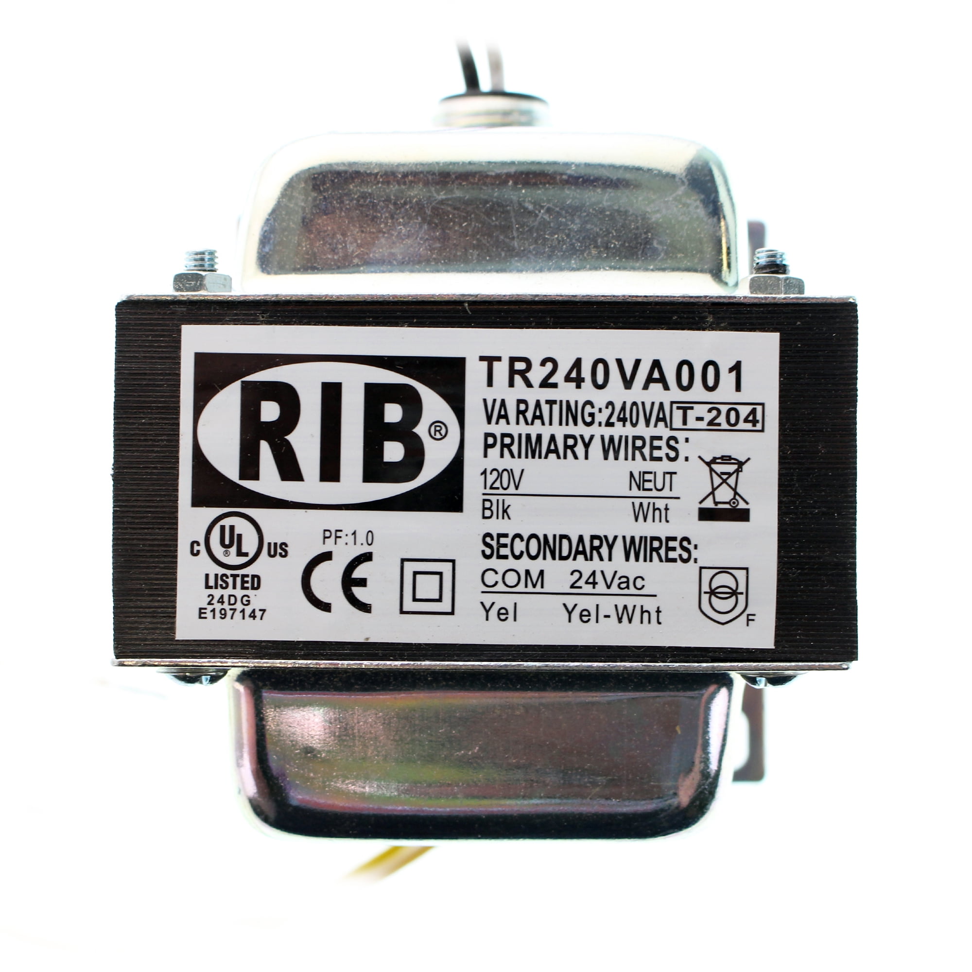 RIB TR240VA001 Step-Down Transformer, 120VAC to 24VAC, 240VA - Walmart.com