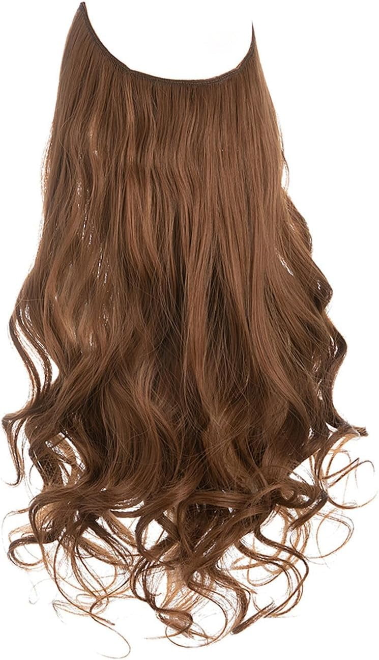 Aorsher Invisible Wire Hair Extensions Halo Hair Extension 16Inch Light ...