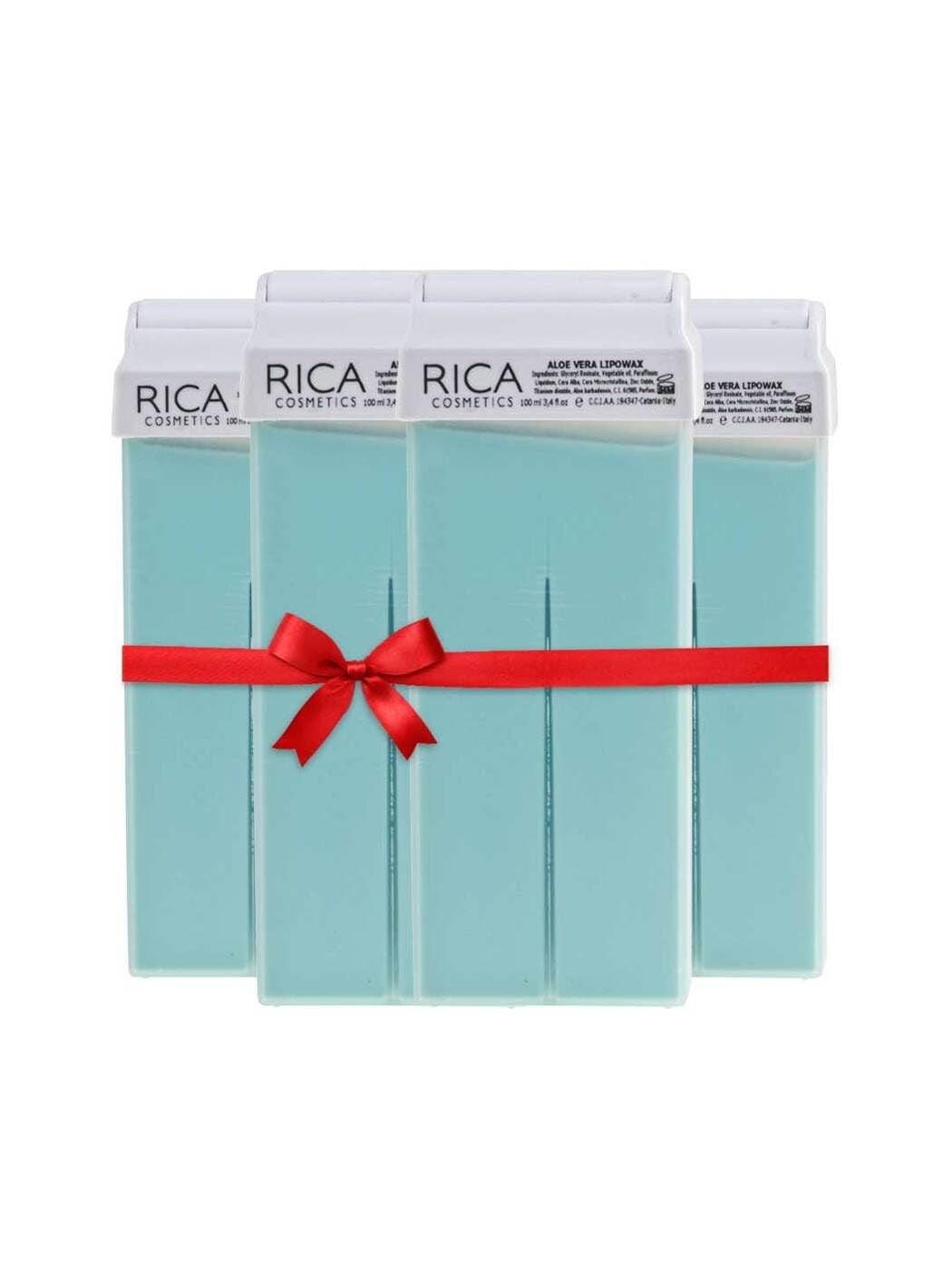 RICA Aloe Vera Roll on waxing Kit - Set of 4 Refill wax - 100 ML ...