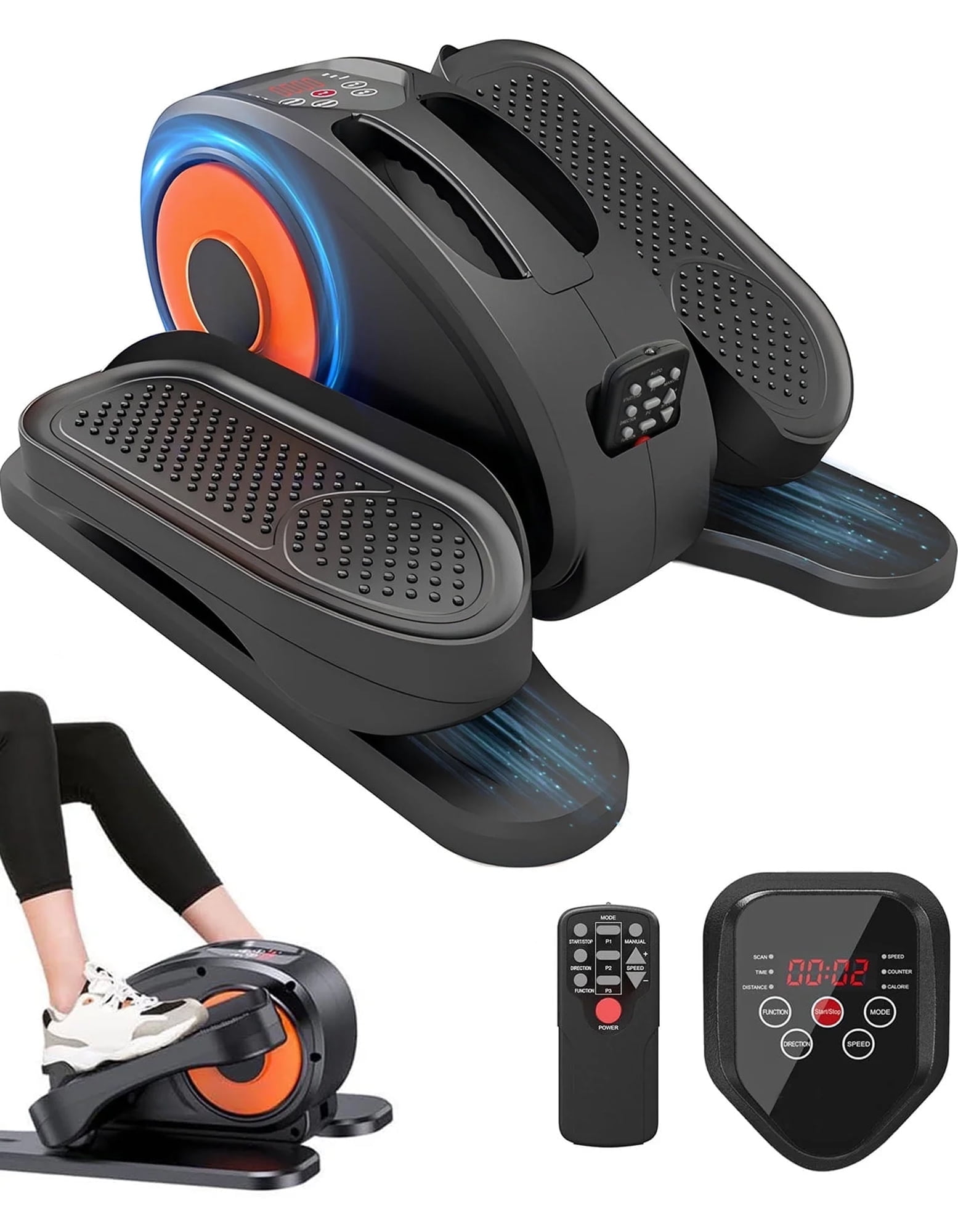 RICAN Under Desk Elliptical, Electric Ellipse Leg Exerciser While ...