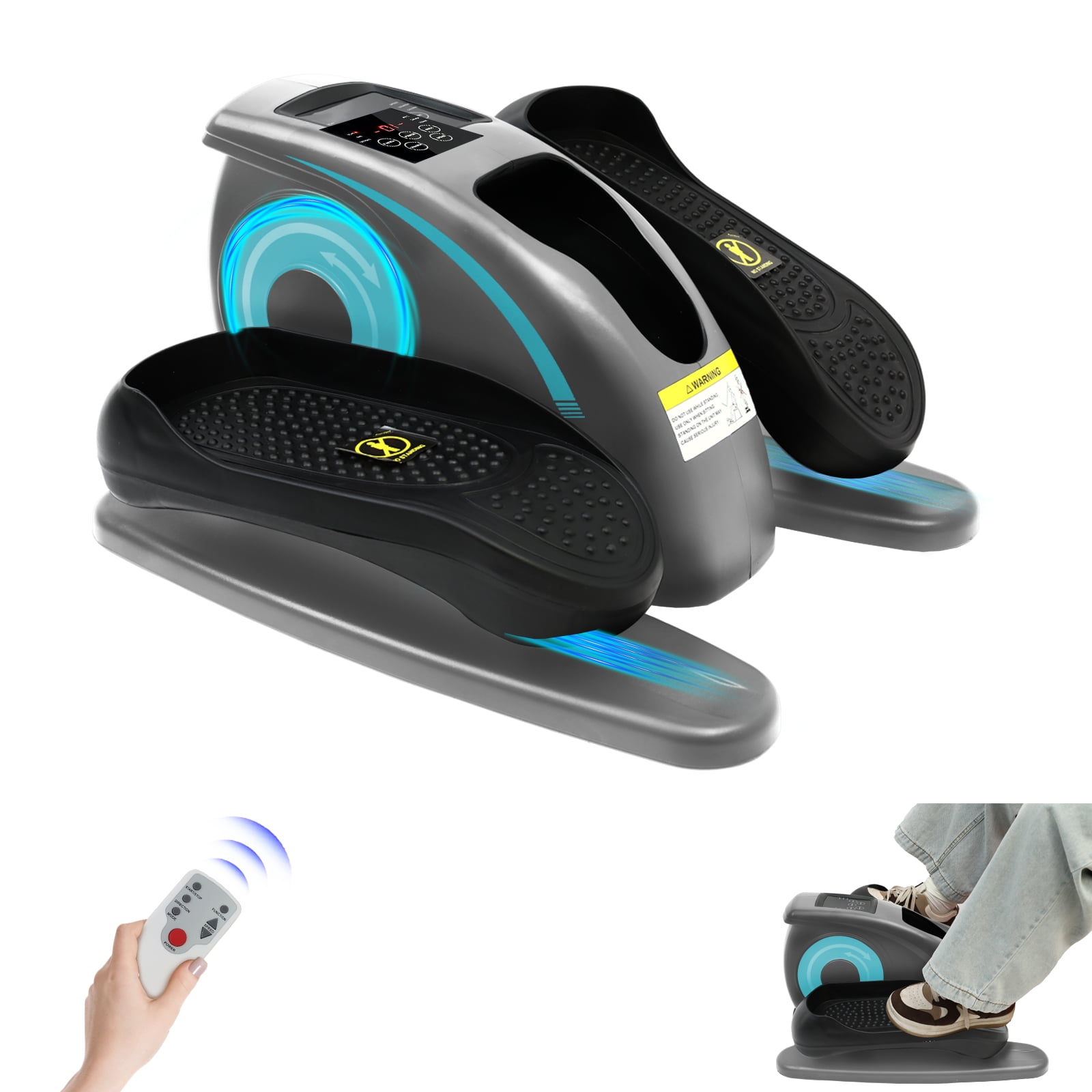 RICAN Under Desk Elliptical Machine, Leg Exerciser While Sitting for ...