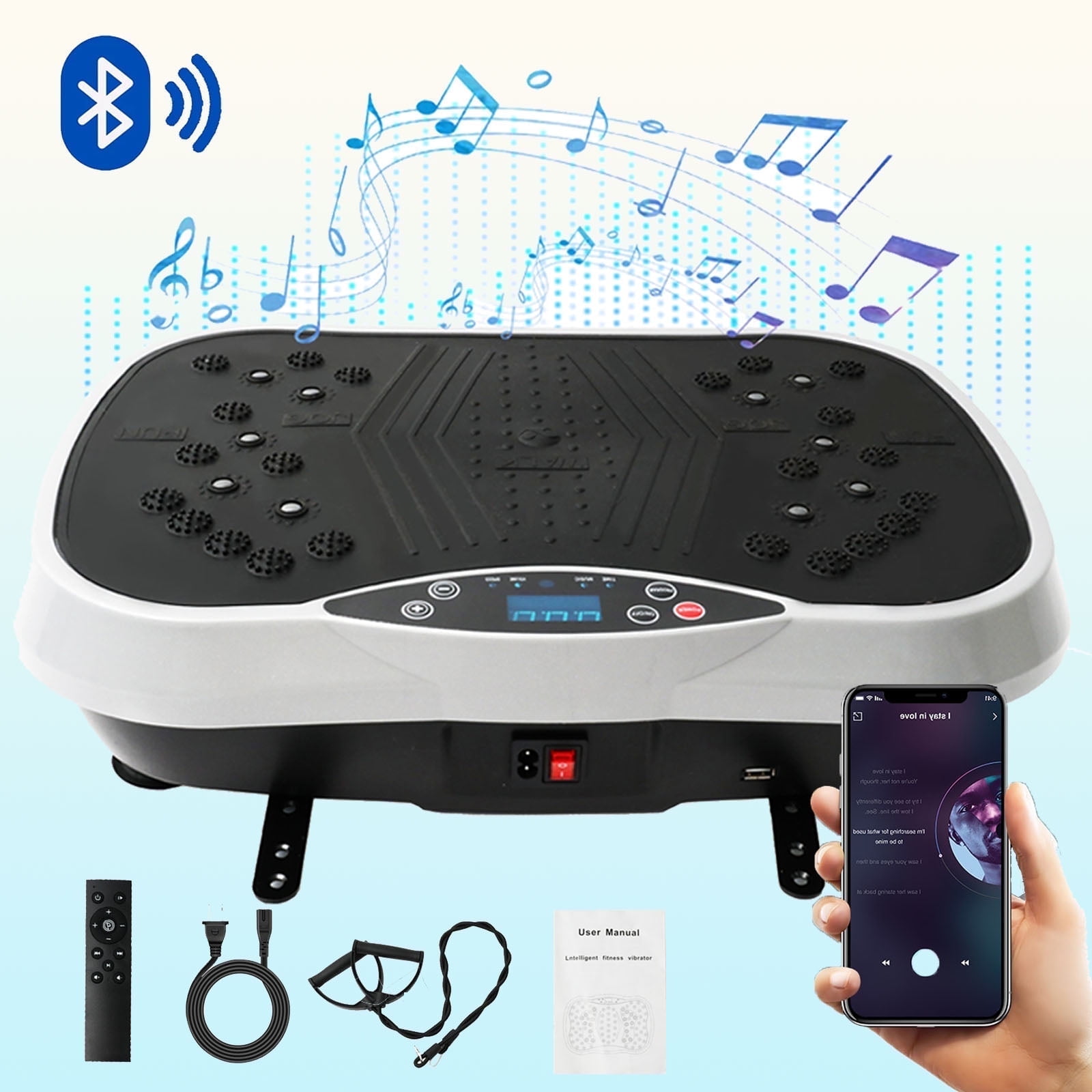 RICAN Vibration Plate Exercise Machine, Full Body Workout Machine for ...