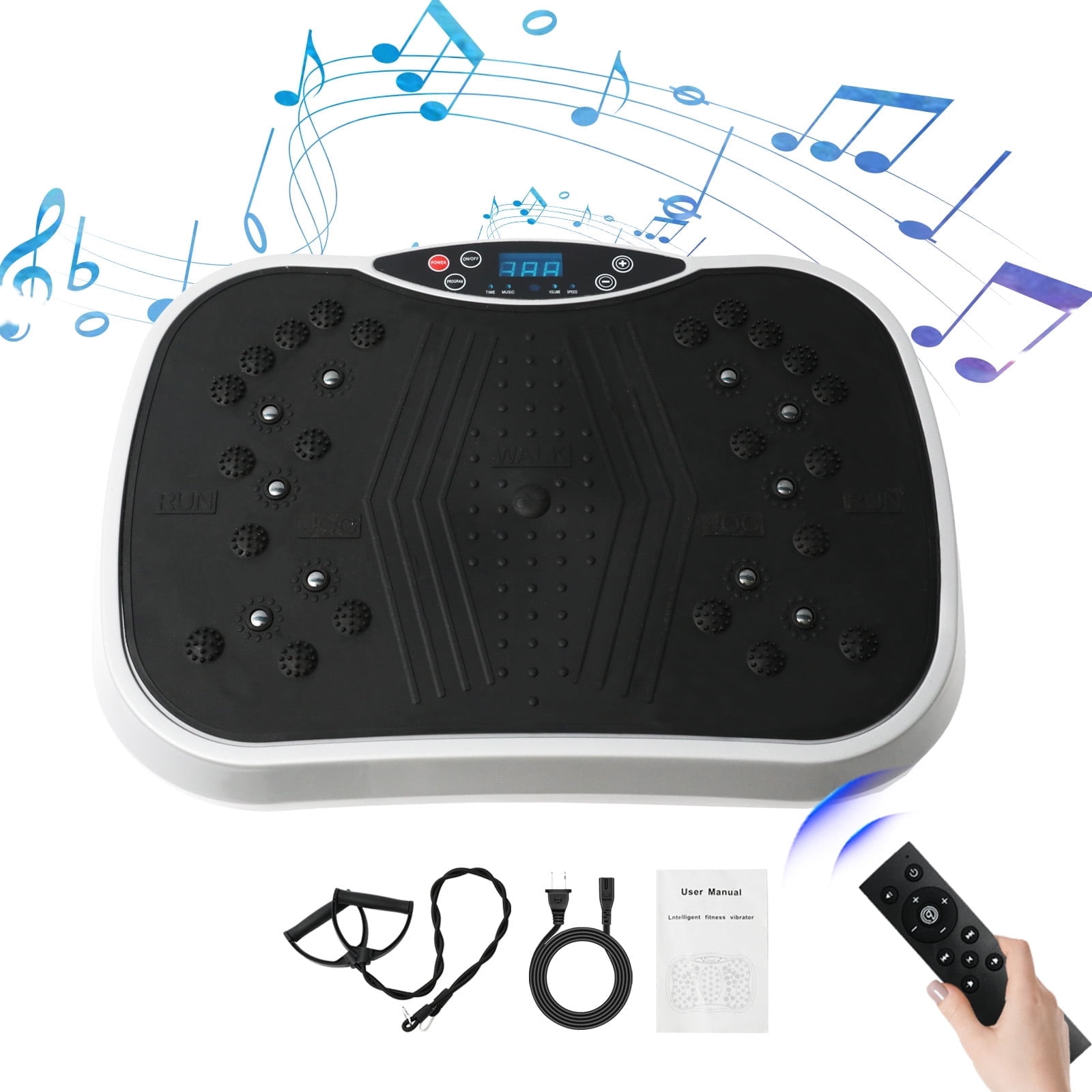 RICAN Vibration Plate Exercise Machine, Whole Body Workout Vibration ...