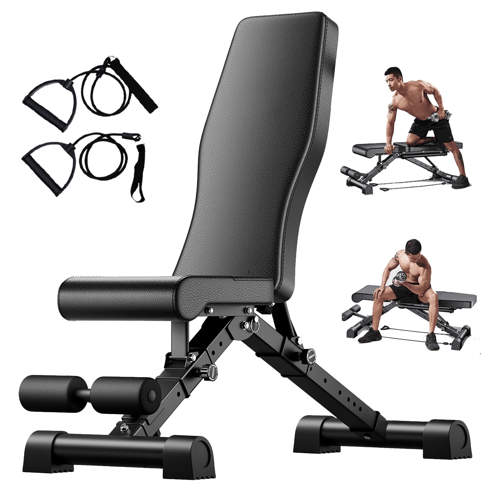 Rican Adjustable Dumbbell Bench, Foldable 8-in-1 Workout Bench, 1000lb ...