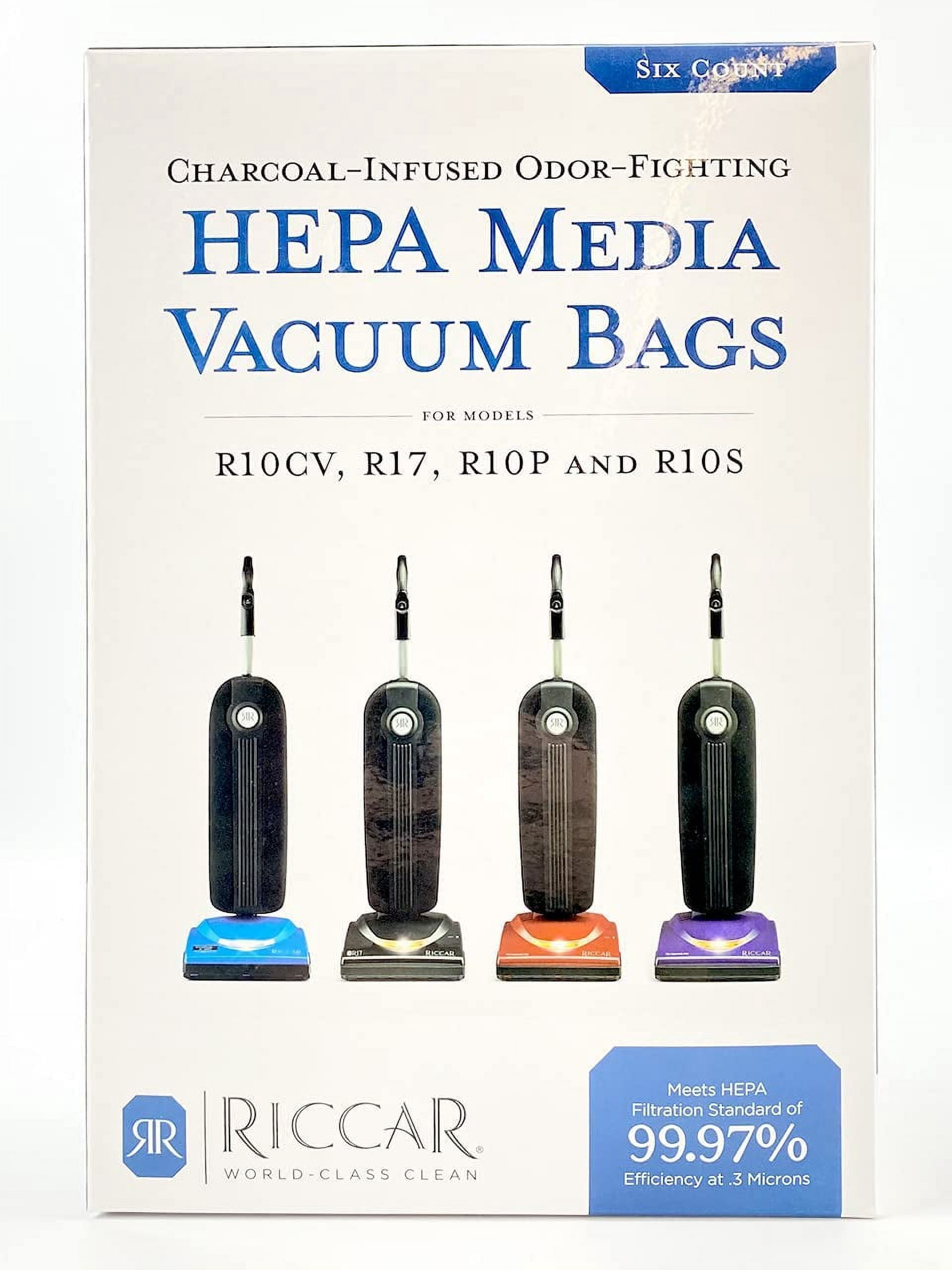 RICCAR SUPERLITE HEPA VACUUM BAGS, RLH-6 - Walmart.com