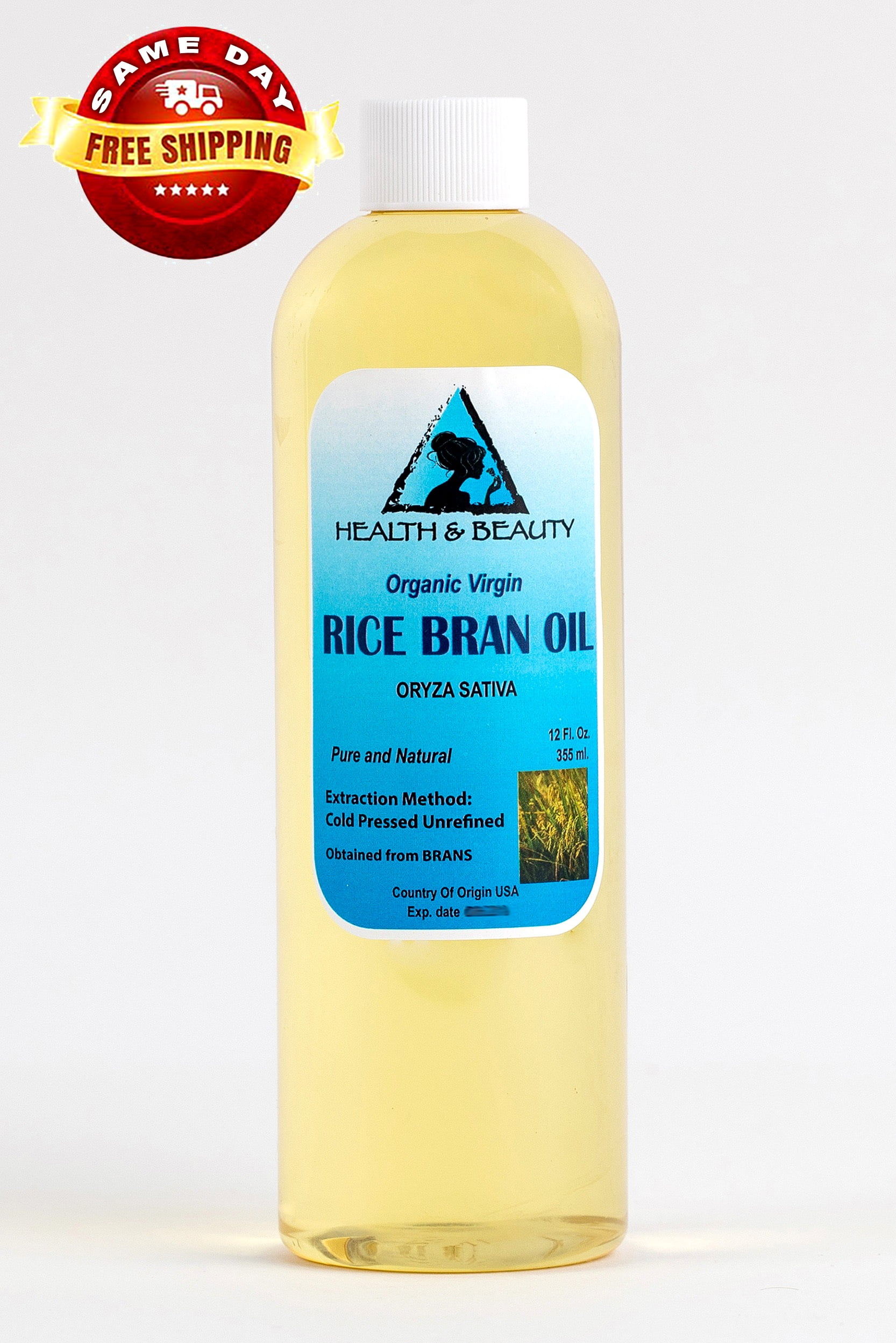 H&B Oils Center Co, Organic Rice Bran Oil, Unrefined, Cold Pressed ...