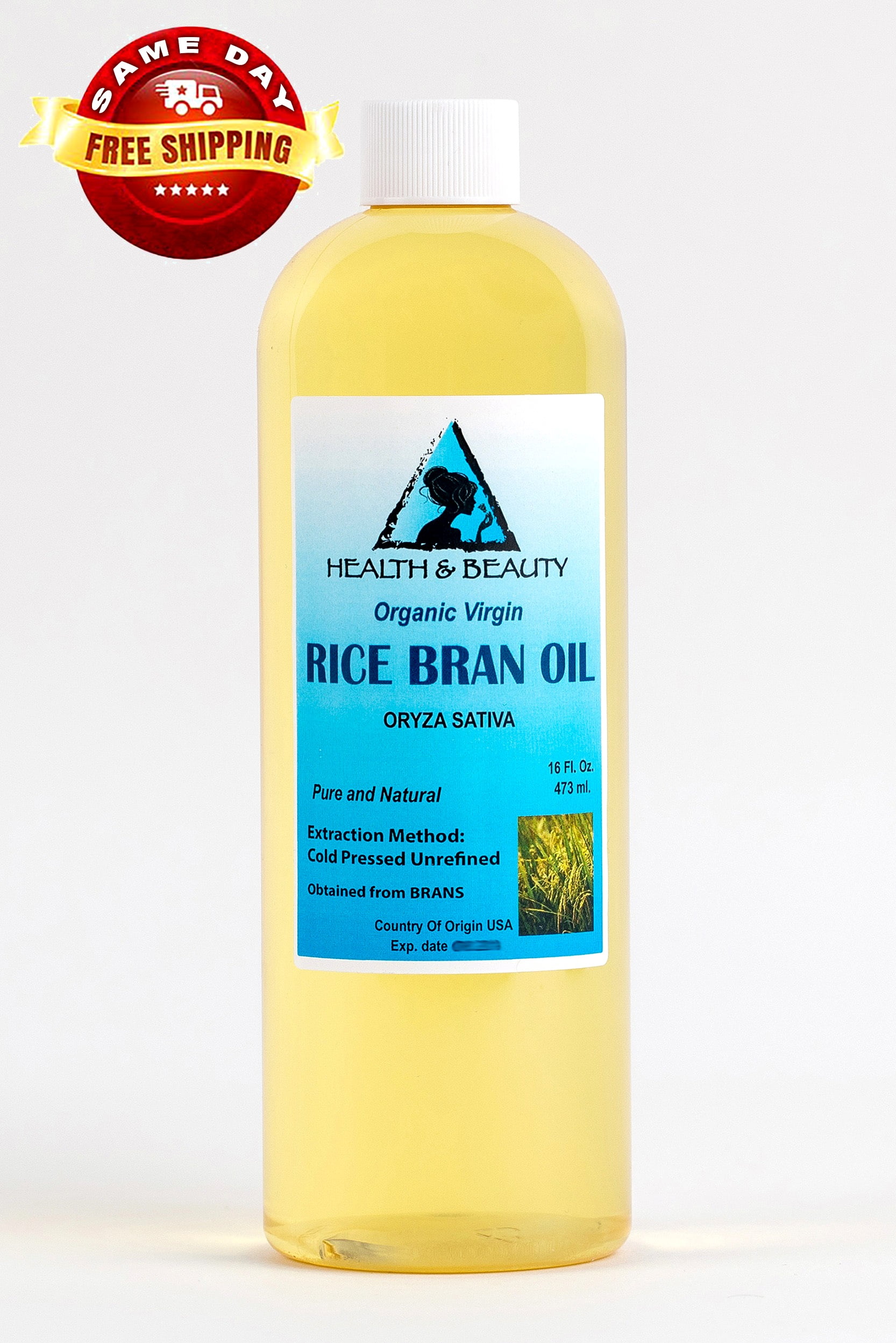 RICE BRAN OIL UNREFINED ORGANIC CARRIER COLD PRESSED VIRGIN RAW PURE 64 ...