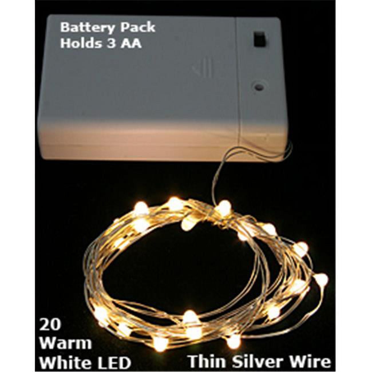 RIcELIgHT 20LED-FgO Flexi lights battery operated 20 tiny LED string ...