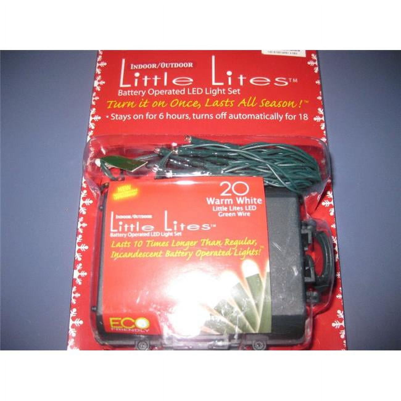 RICELIGHT Flexi lights battery operated 20 tiny LED string silver see ...