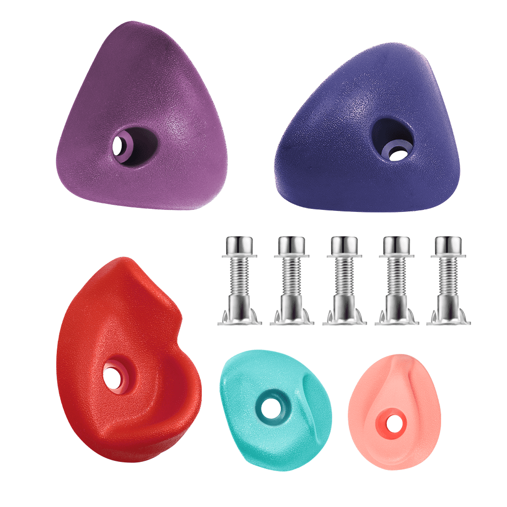 RICH 5 Rock Climbing Holds Multi Size for Kids, Adult Rock Wall Holds ...