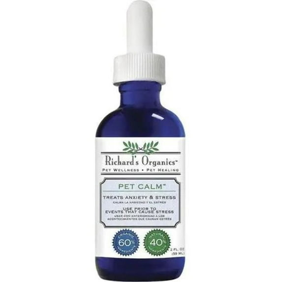 Richard's Organics Relaxing Medication Drops, Pet Calm for Dogs and ...