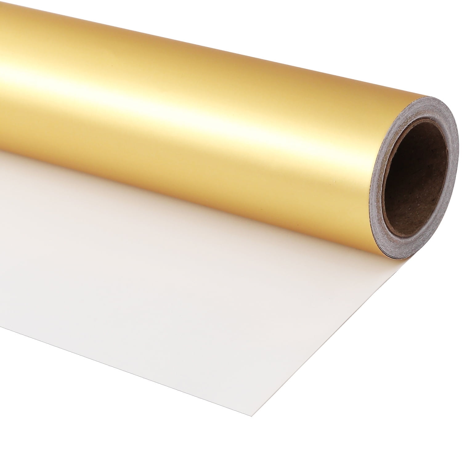 RICHTOP Solid Gold Metallic Gift Wrapping Paper, 17.7" x 27.6 ...