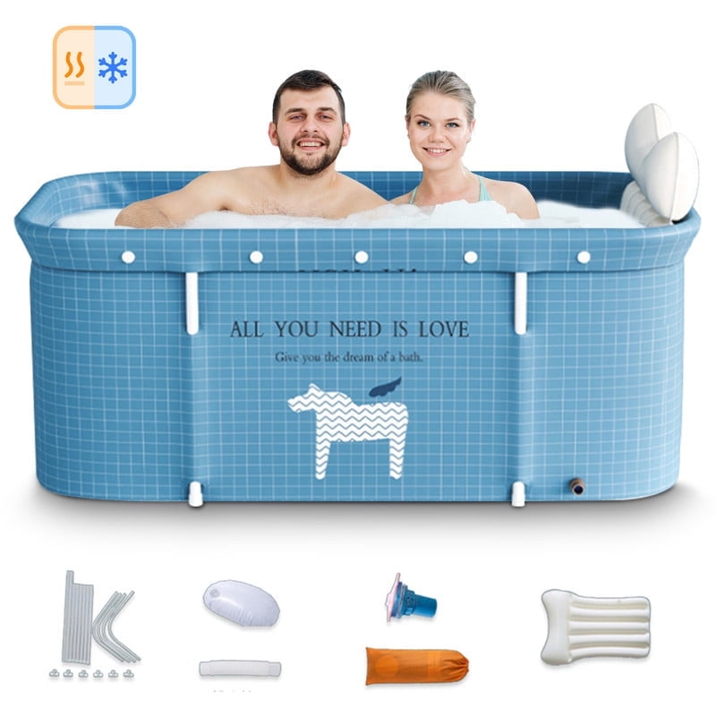 Free Shipping! RICHYOUNG 47"Foldable Bathtub, Large Portable Bathtub ...