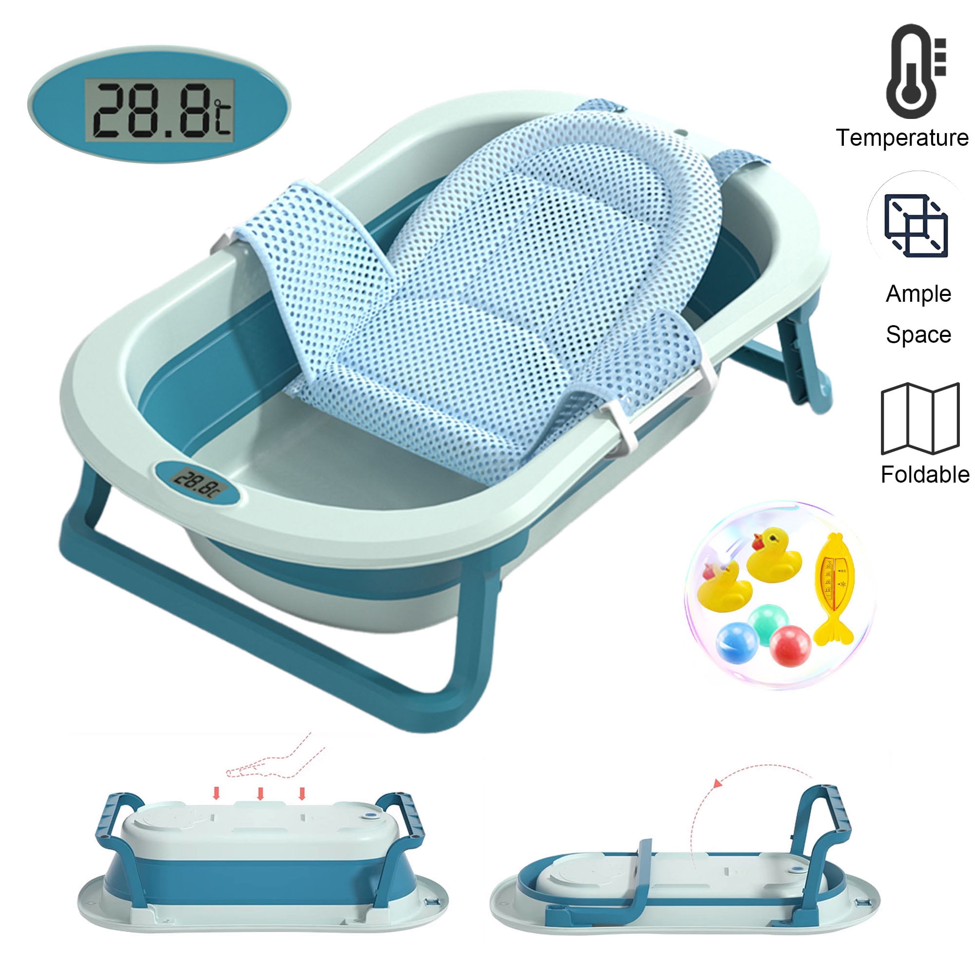 Free Shipping! RICHYOUNG Folding Baby Bathtub for Infant to Toddler ...