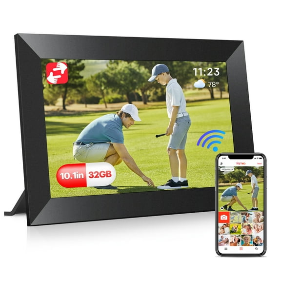 Aluratek ADPF08SF - 8" Digital Photo Frame with Automatic Slideshow and ...