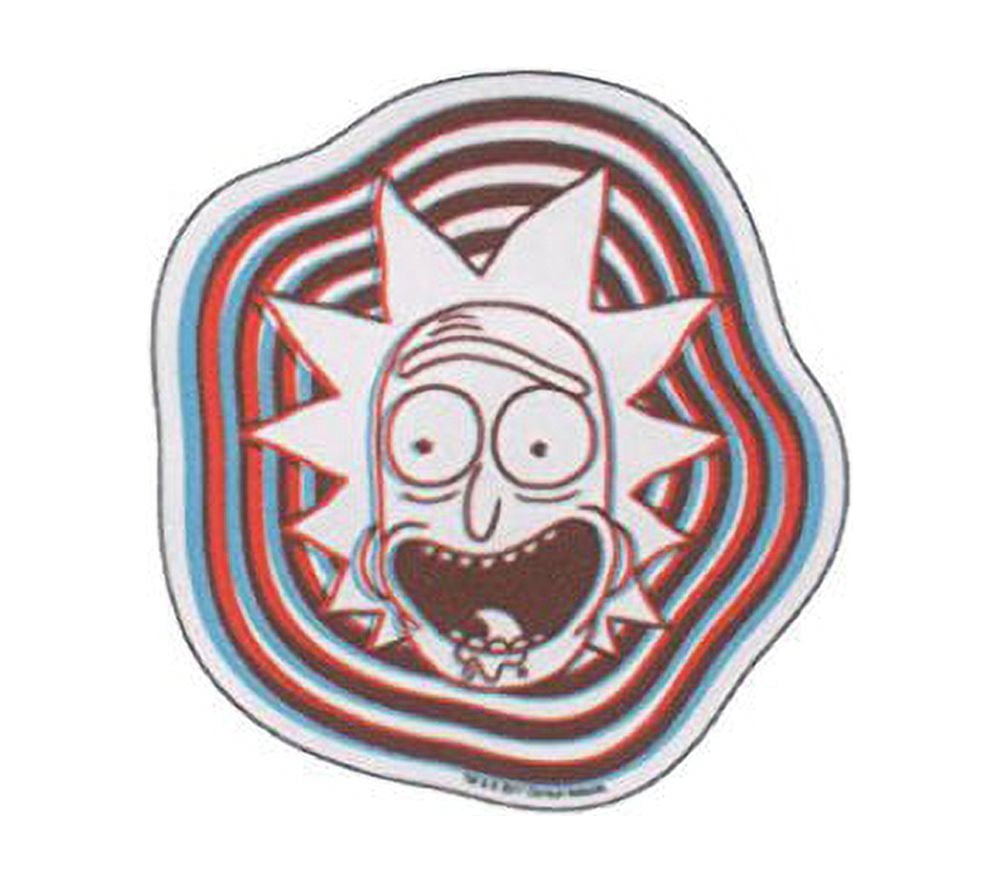 RICK 3D FACE R & M - Officially Licensed Original Artwork - Sticker ...