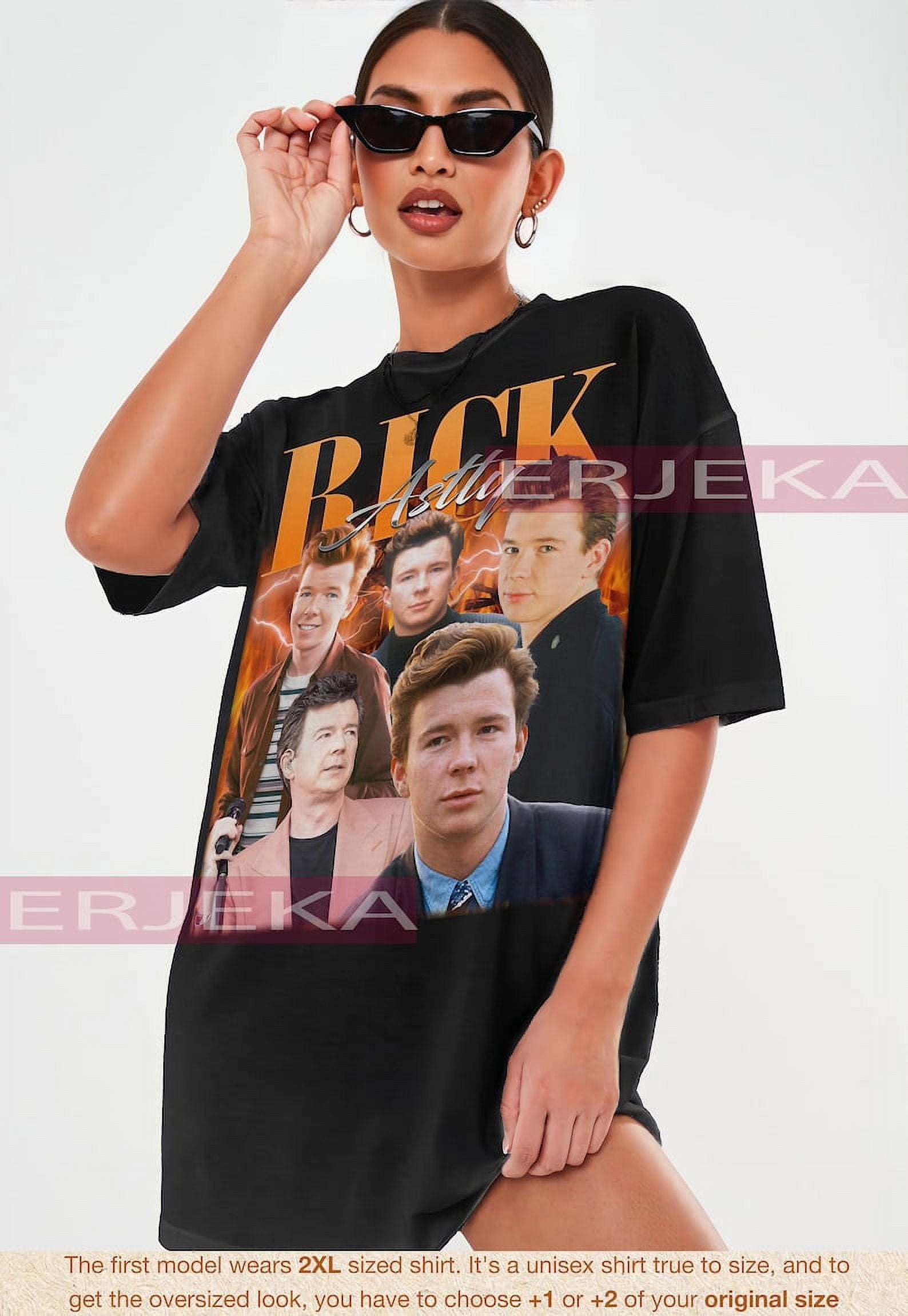 RICK ASTLEY Vintage Shirt, Rick Astley Homage Tshirt, Rick Astley Fan ...