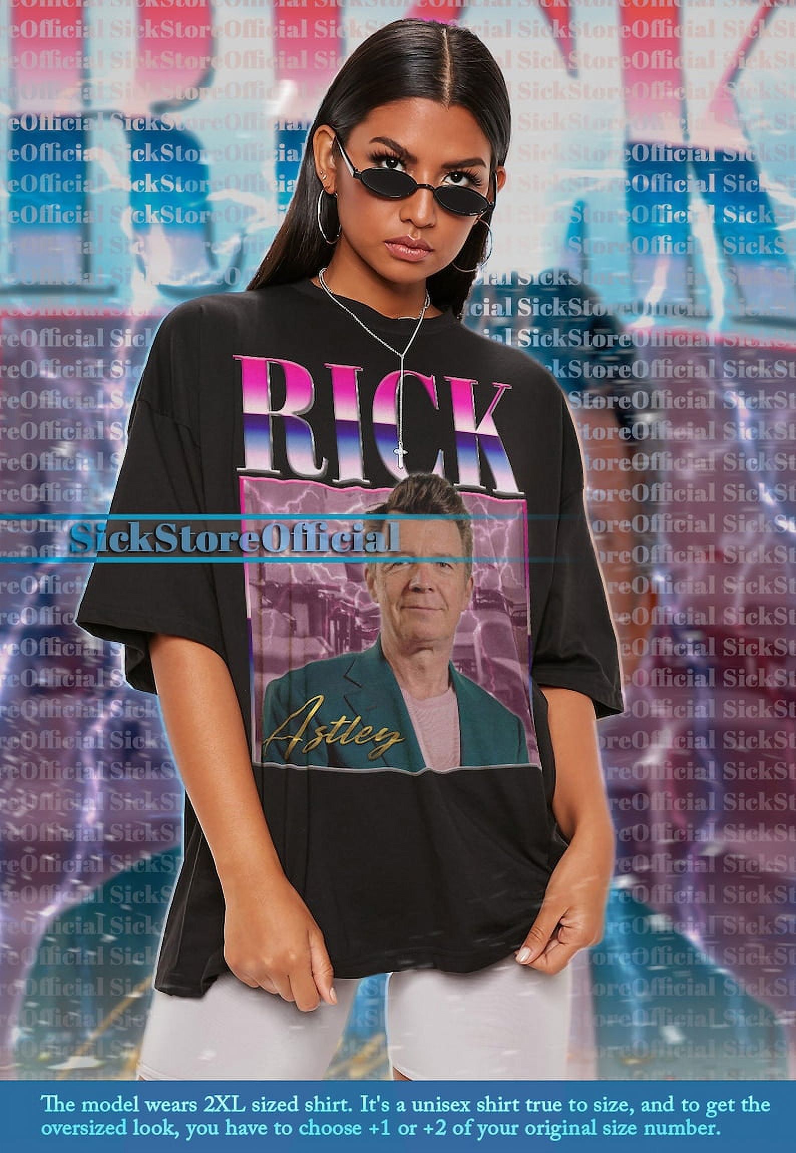 RICK ASTLEY Vintage Shirt, Rick Astley Homage Tshirt, Rick Astley Fan ...