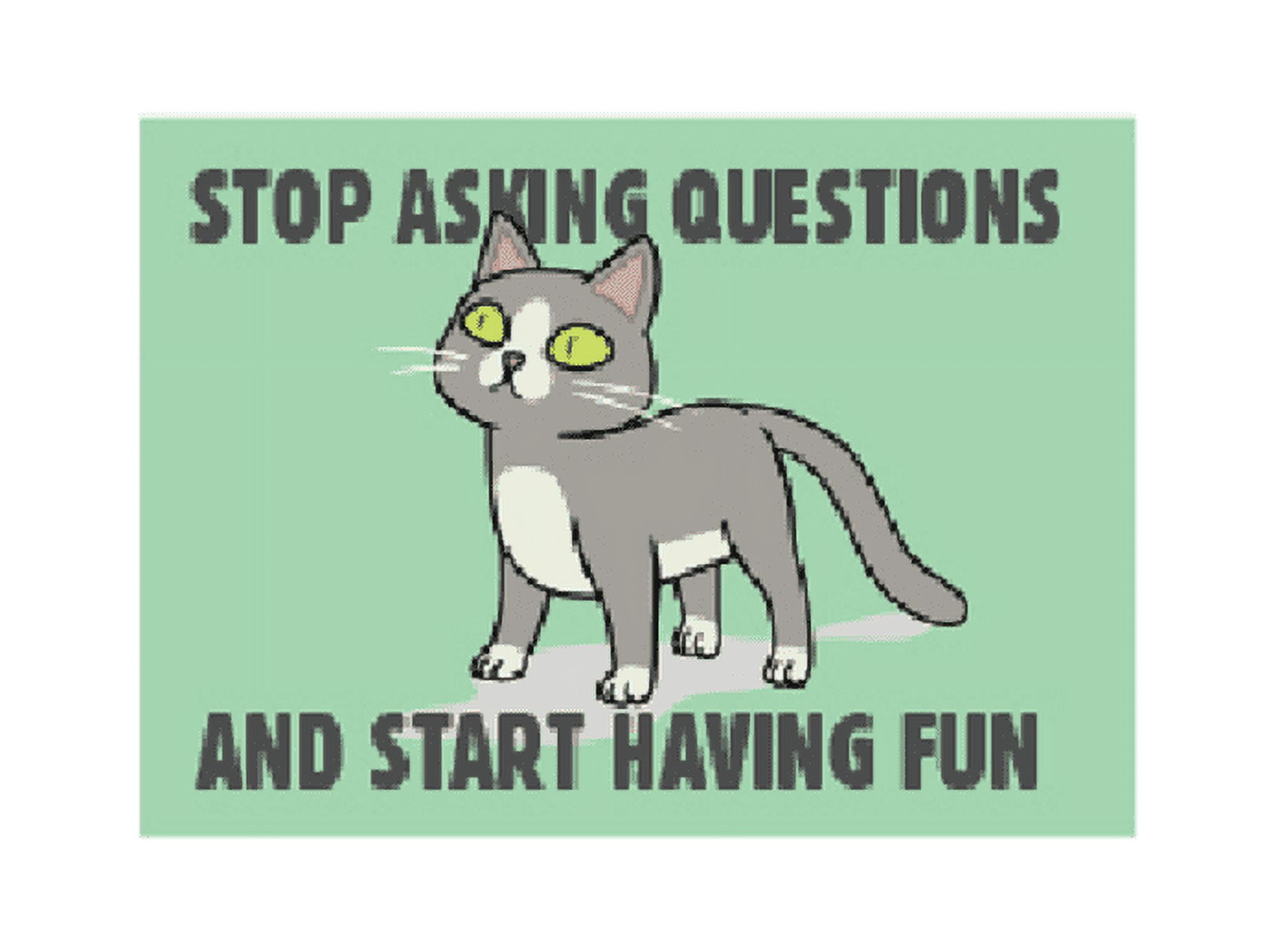 RICK & MORTY MAGNET - Officially Licensed STOP ASKING QUESTIONS Artwork ...