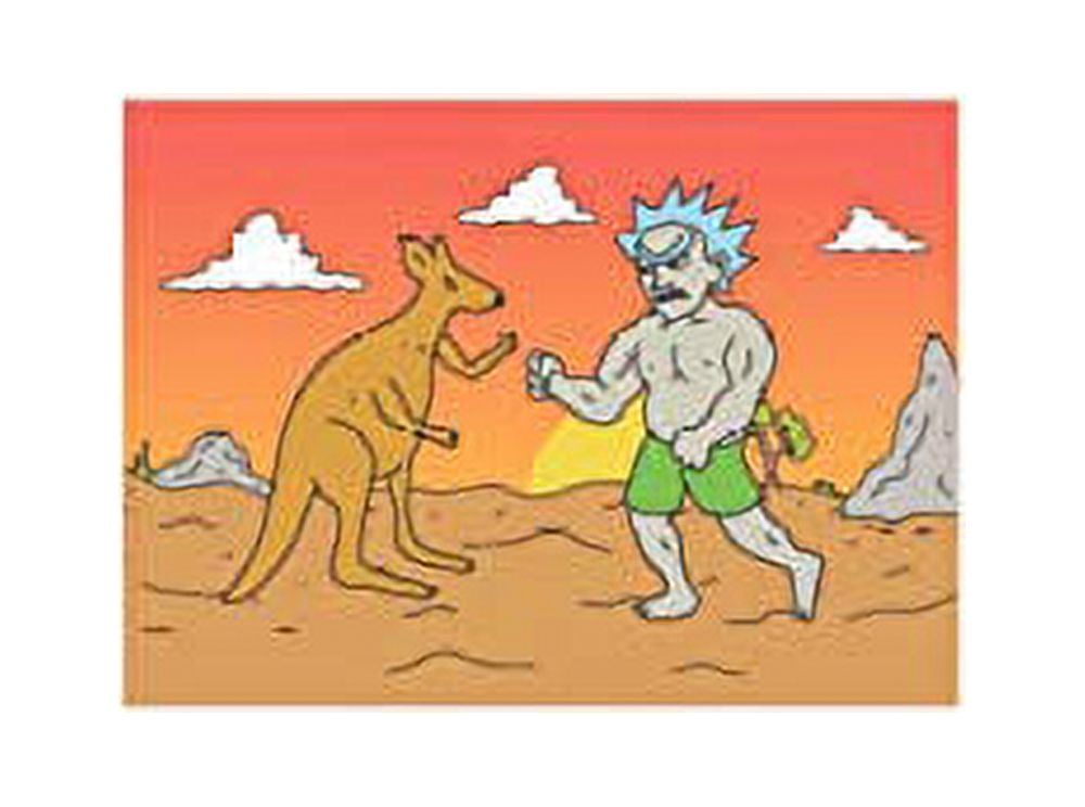RICK and MORTY, Boxing Scene - Officially Licensed Original MAGNET, 2.5 ...