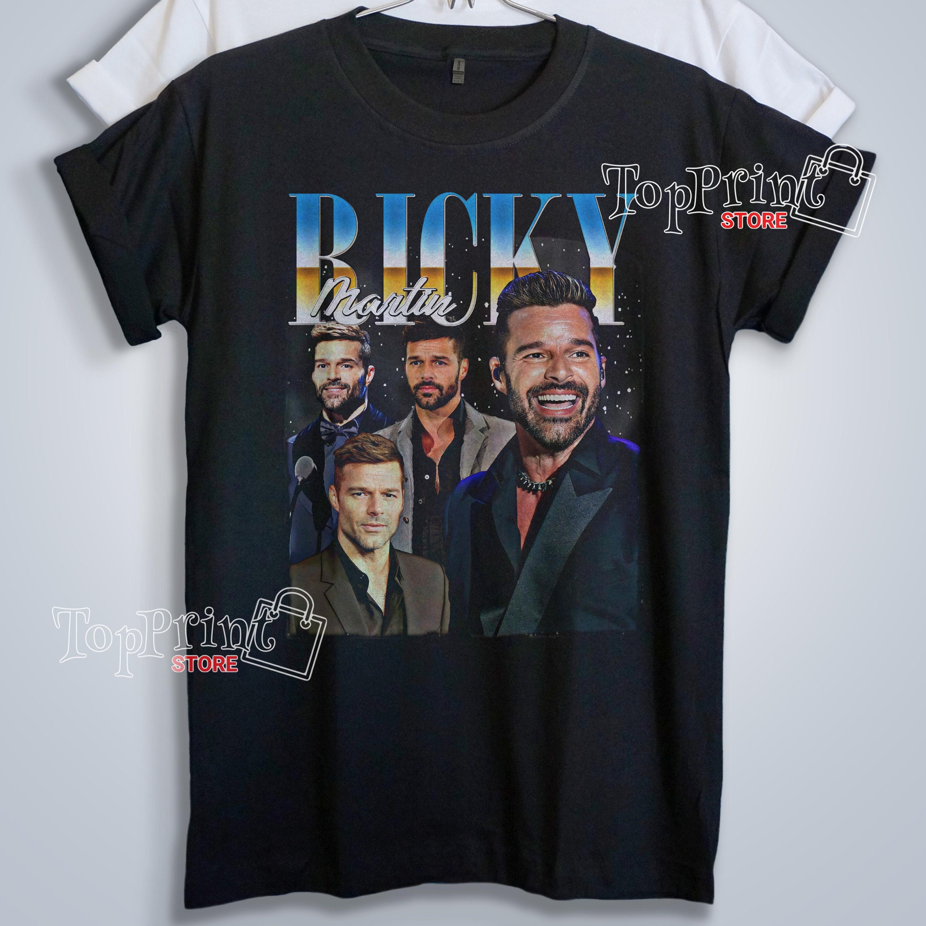 RICKY MARTIN Shirt Ricky Martin Homage T-Shirt Enrique Ricky MartÃ­n ...