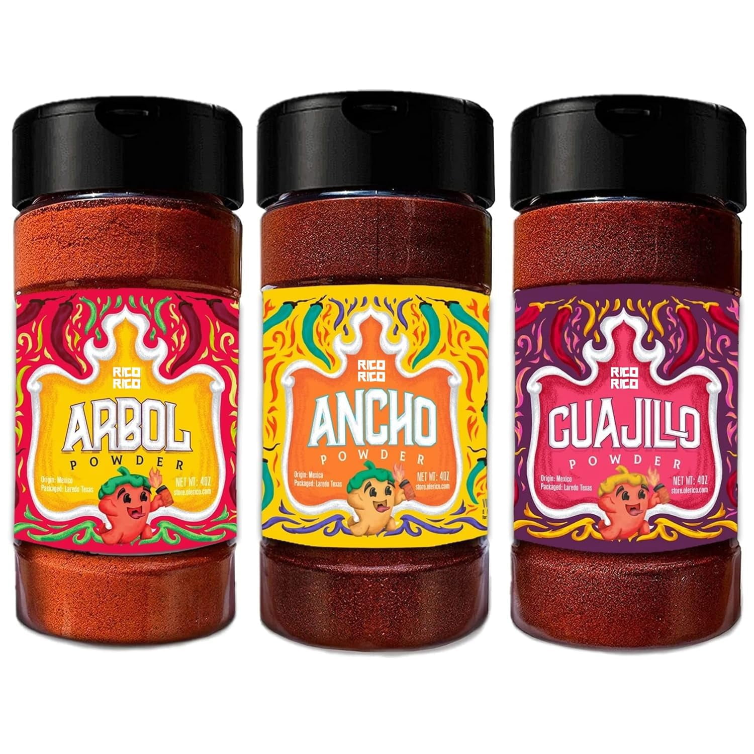 RICO RICO Chile Powder MZF22 3 Pack Bundle (12 oz Total) - The Spicy ...