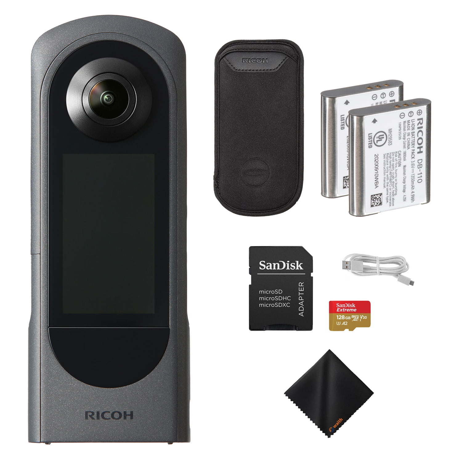 RICOH THETA X 360° Camera – 5.7K Video & Dual 48MP Sensor for Immersive ...