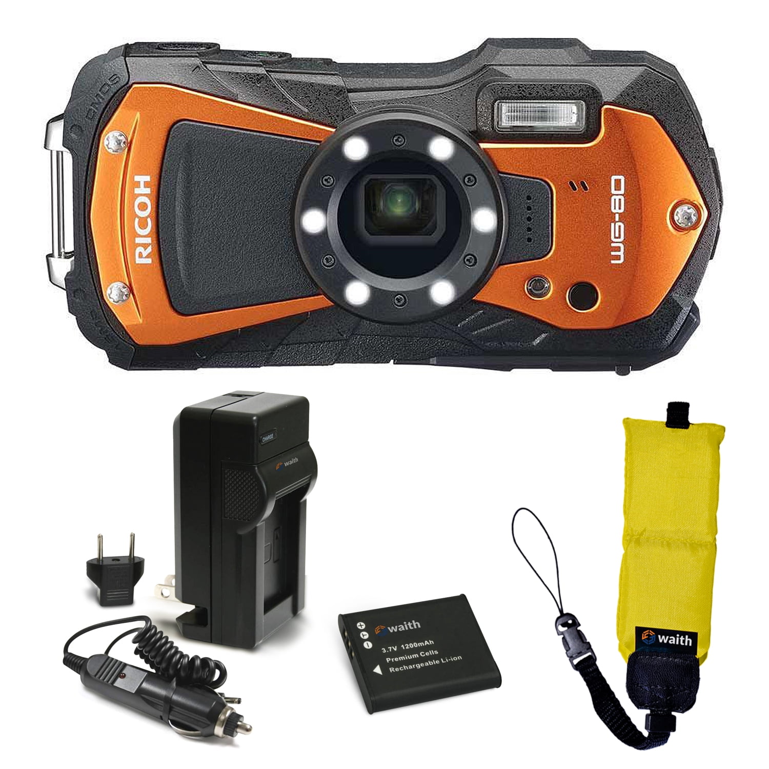 RICOH WG-80 Versatile Digital Camera 2.7" LCD Monitor with Durable ...