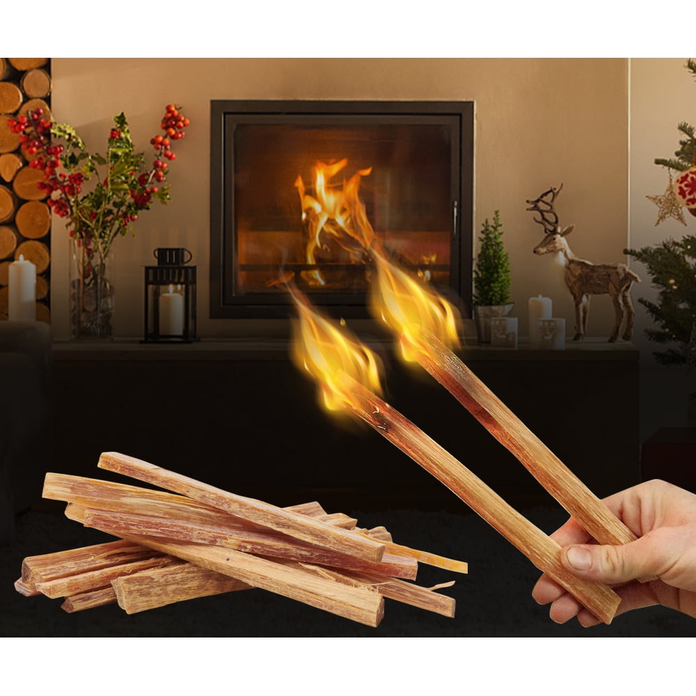 RICOMM 40 Lbs Fatwood Fire Starter Sticks, 100% Natural Kindling wood ...