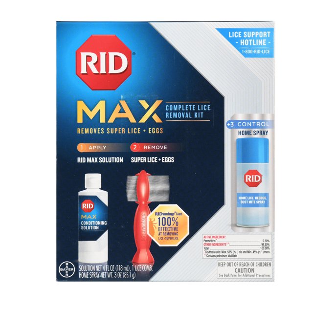 RID Complete Lice Removal Kit with Shampoo, Spray & Lice Comb HSA/FSA ...