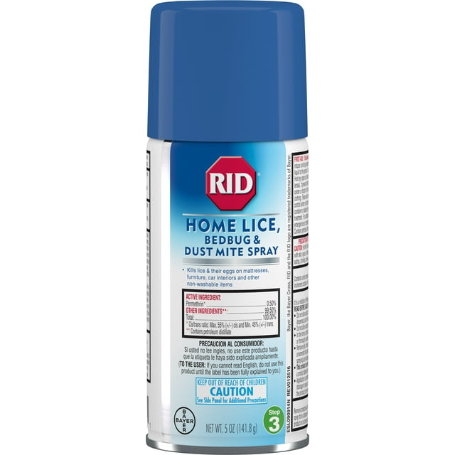 RID Home Lice Control Spray 5 oz, Bedding Treatment Killer, Pack of 2 ...