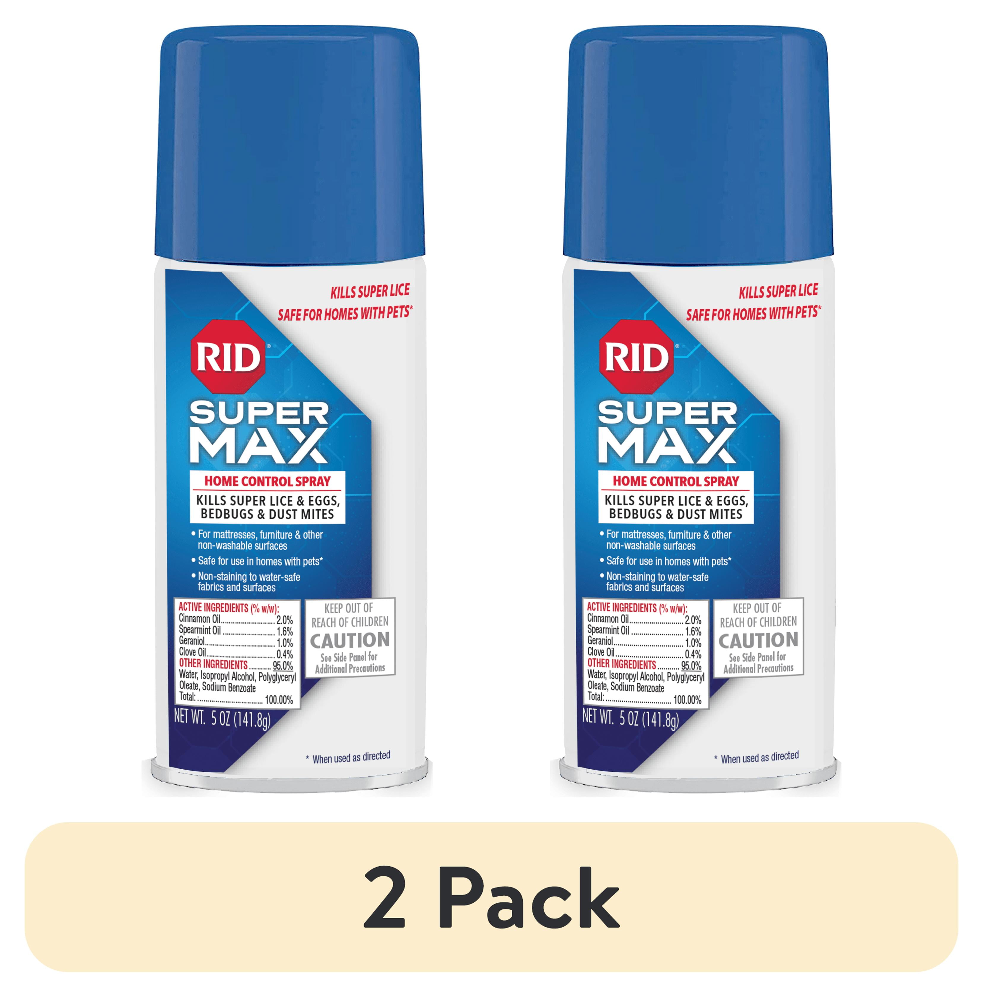 (2 pack) RID Super Max Home Lice Treatment Spray for Super Lice ...