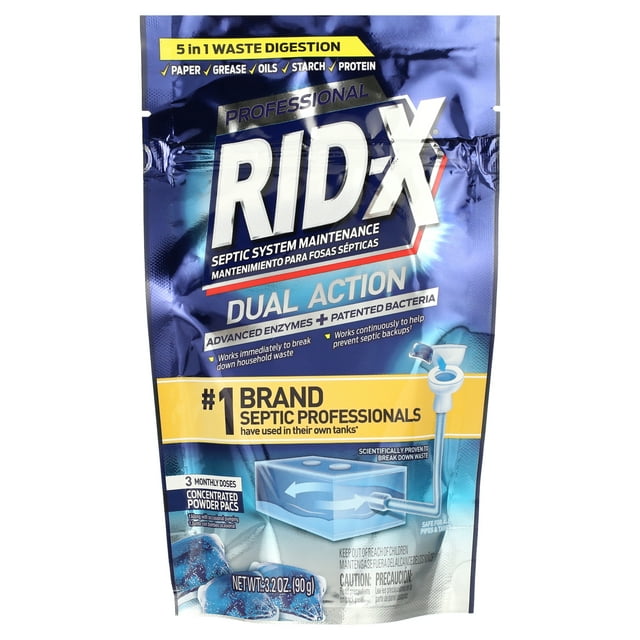 RID-X Professional SEPTI-PACS Dual Action - 3 Dose - Walmart.com