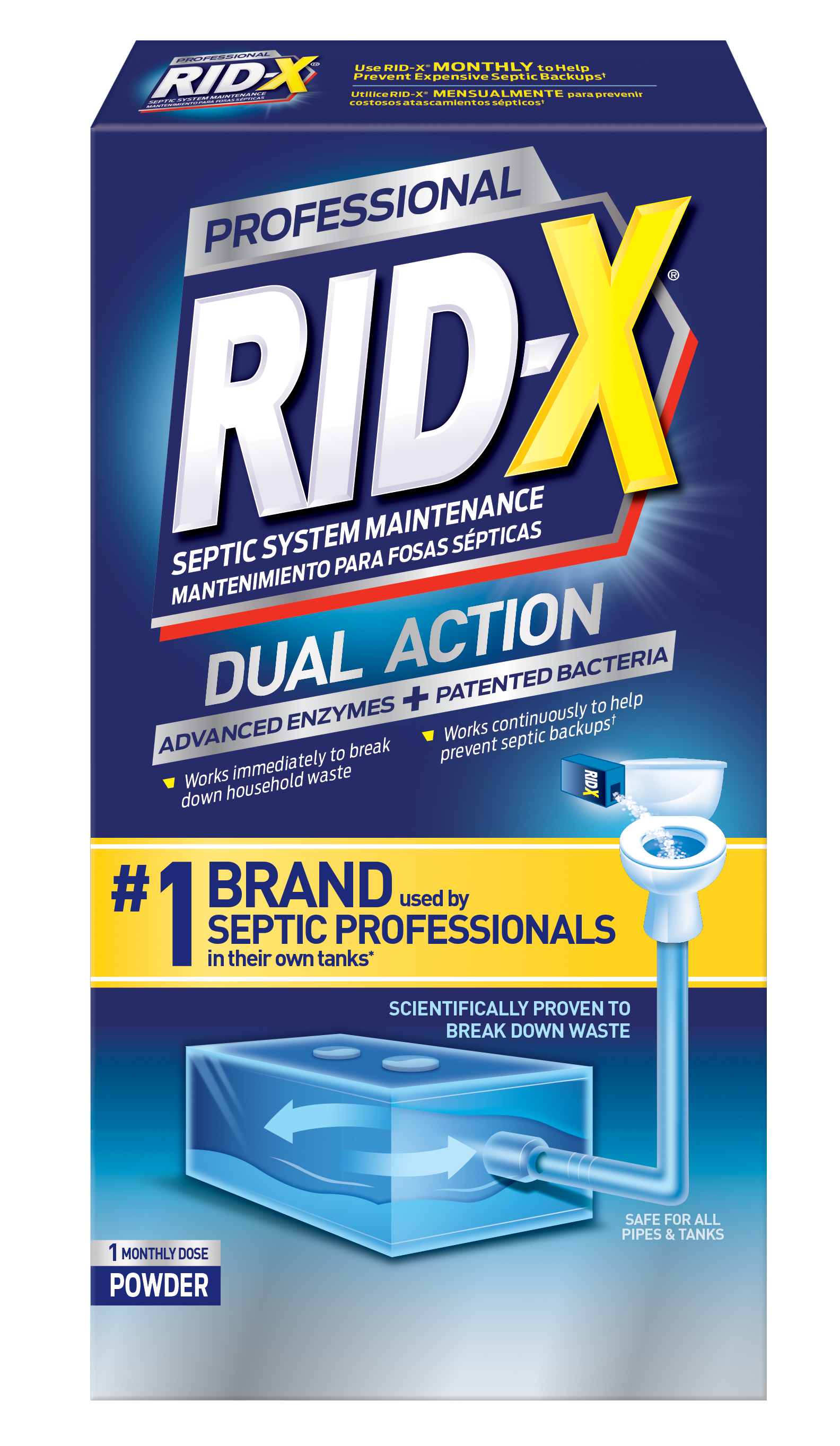 Rid X Septic Tank Treatment 3 Month Supply Of Powder 294oz 100