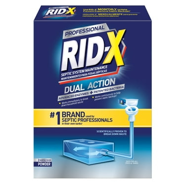 Rid-X Septic Tank Treatment Powder 29.4oz, 3 Month Supply, Bacteria ...