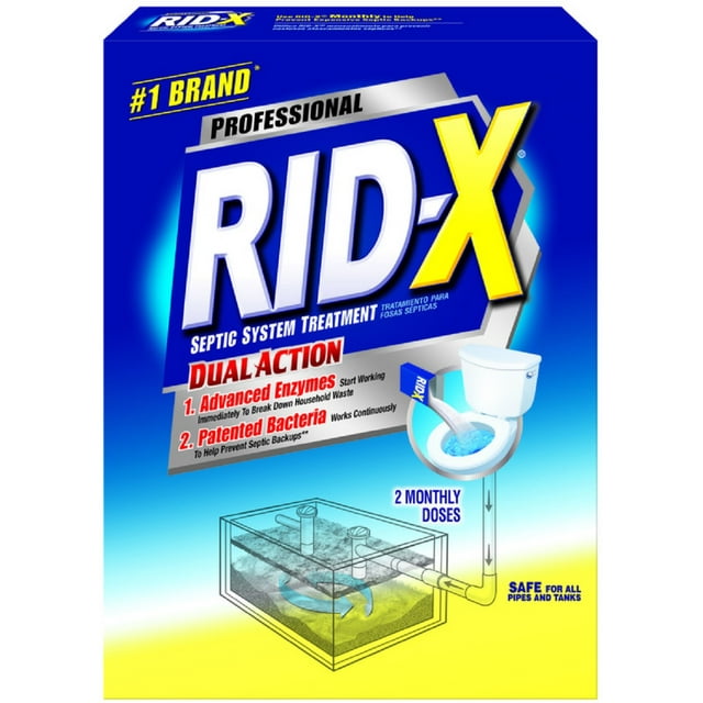 RID-X Professional Septic Treatment, 2 Month Supply of Powder, 19.6oz ...