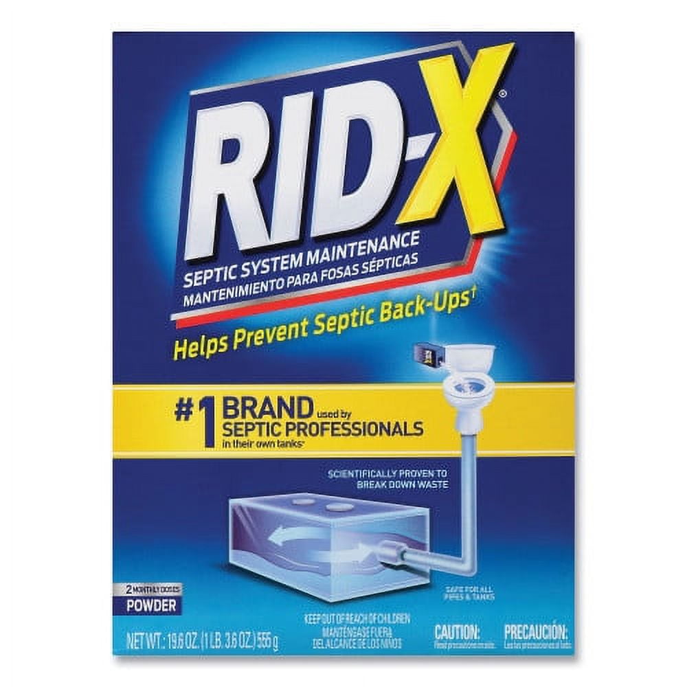 RID-X Septic System Treatment Concentrated Powder, 19.6 oz, 6/Carton ...