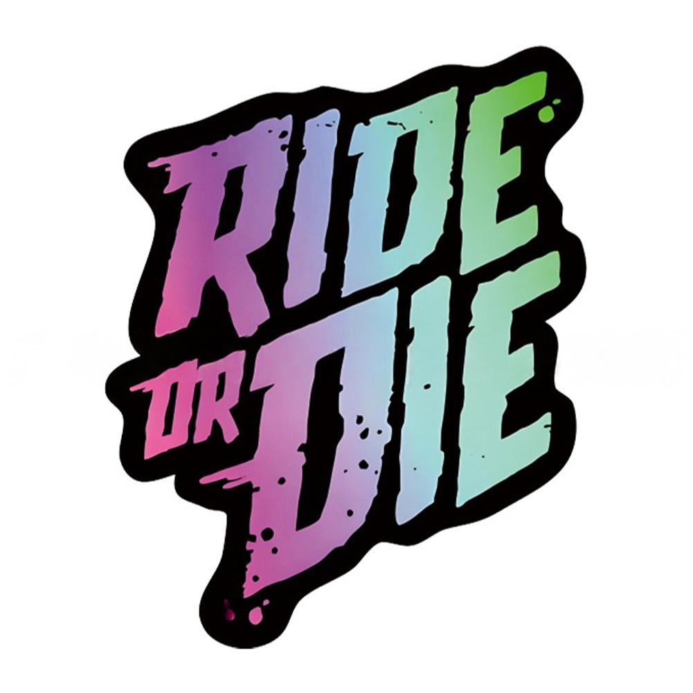 RIDE OR DIE Bike Stickers, Scratch & UV Resistant, Easy Install Remove ...