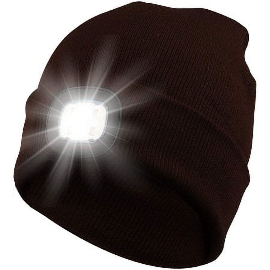 RIDEIWAKE LED Beanie Hat with Light Headlamp Babibeauty Flashlight ...