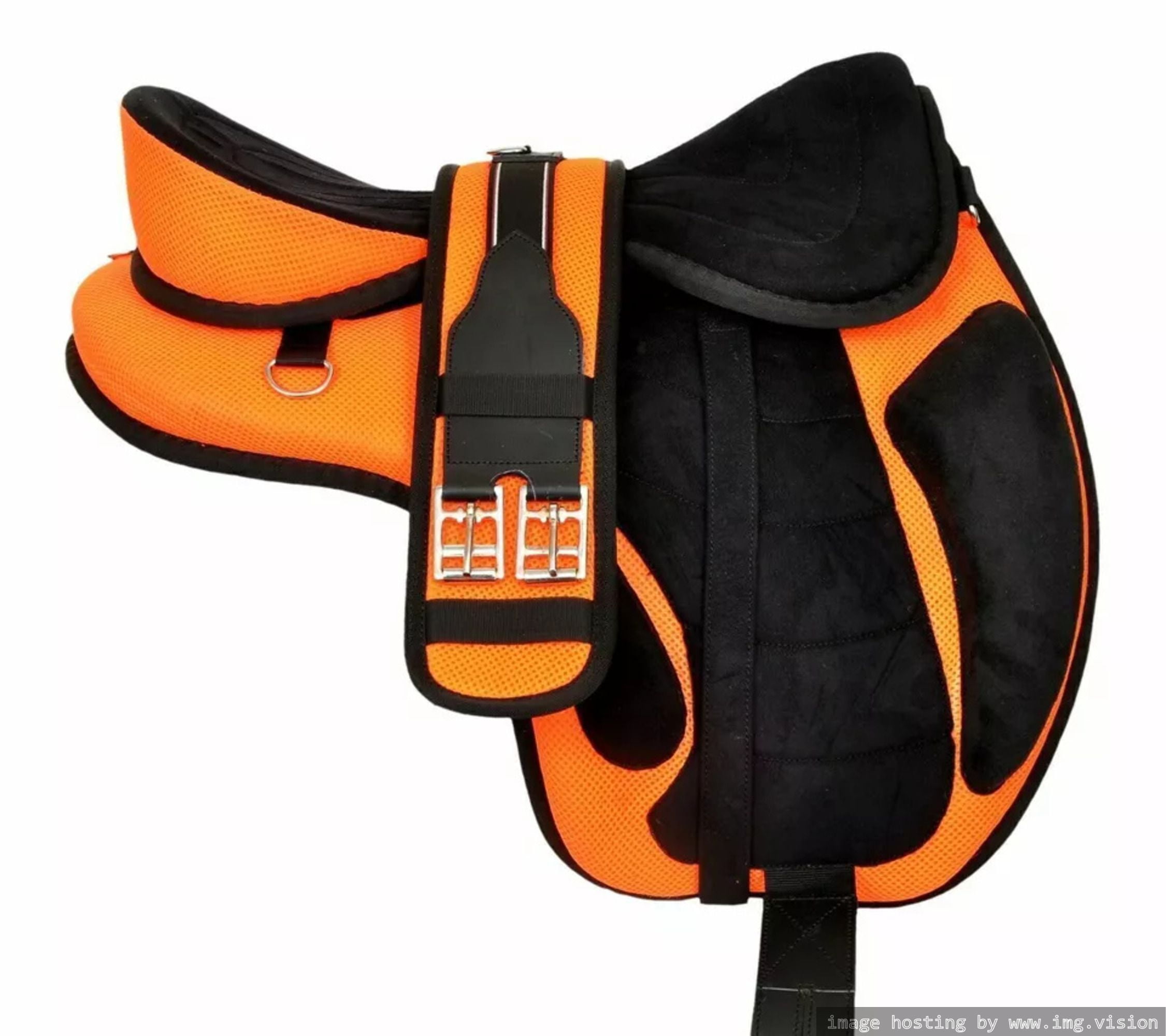 RIDEX PREMIUM LEATHER Orange Horse Saddle | Lightweight Patent ...