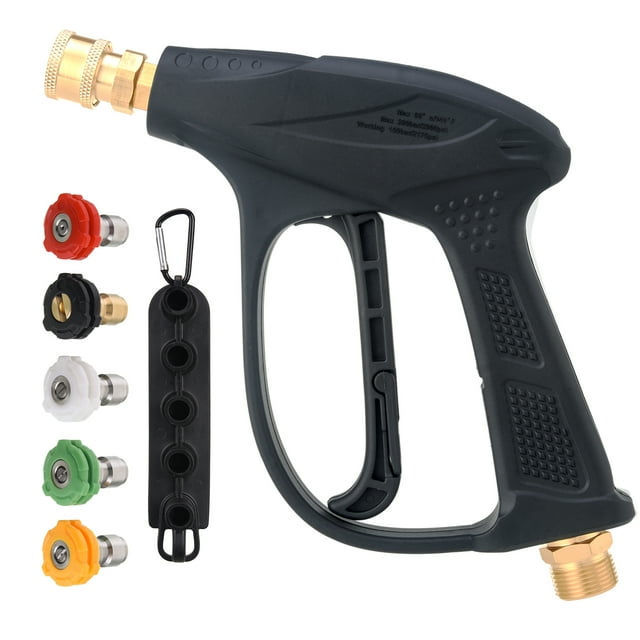 RIDGE WASHER High Pressure Washer Gun, Power Washer Short Handle Gun ...