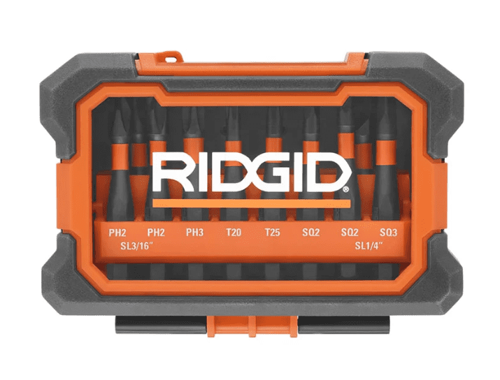 RIDGID 10 PC. Impact Drive Bit Set - AC96106 - Walmart.com