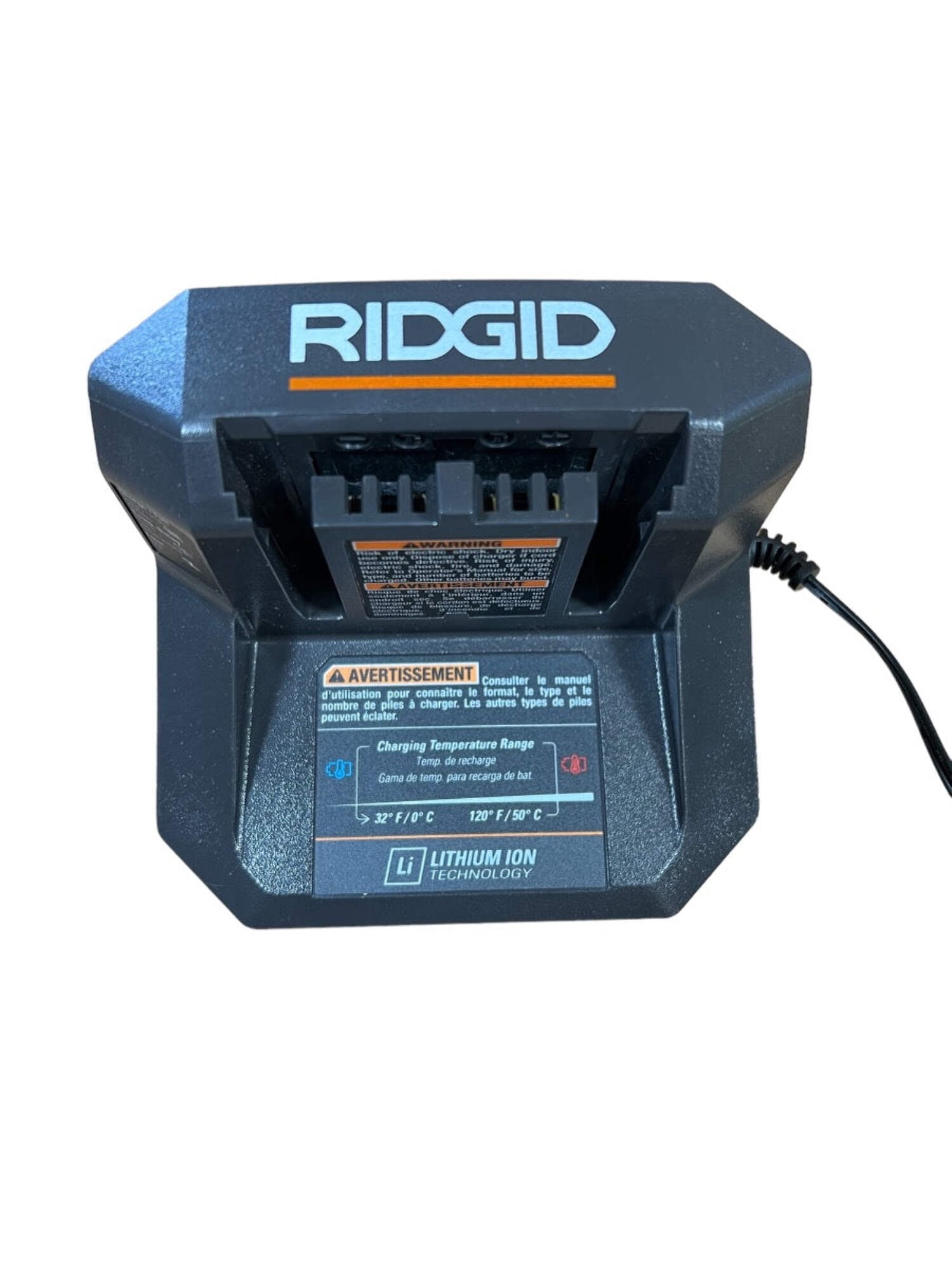 RIDGID 18-Volt Battery Cordless Lithium-Ion Charger - Walmart.com