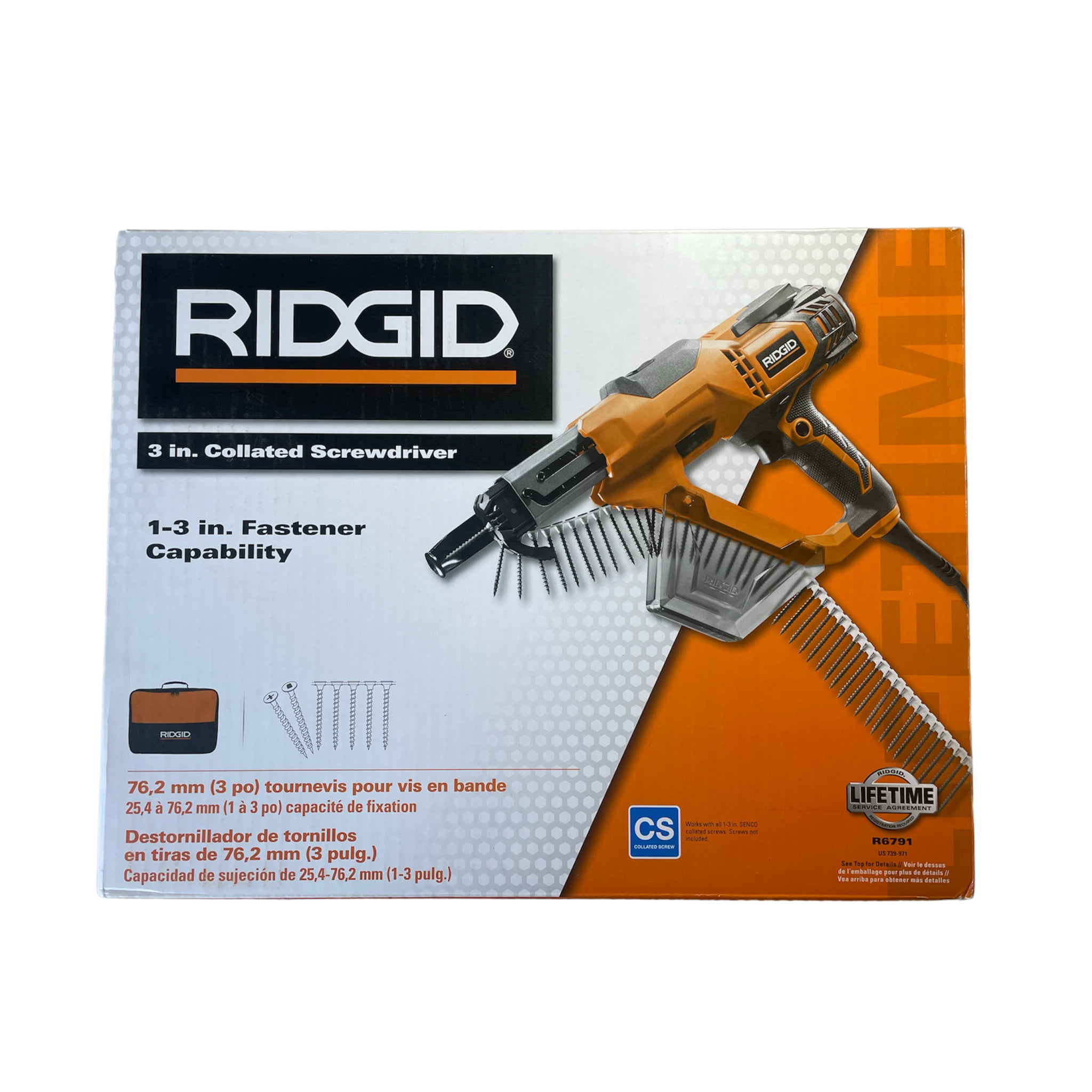 RIDGID 3 in. Drywall and Deck Collated Screwdriver - Walmart.com