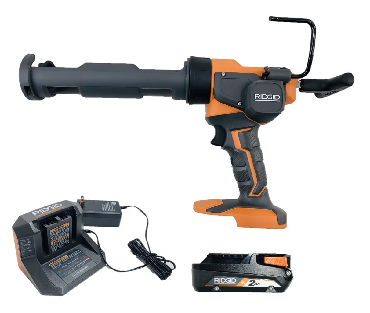RIDGID R84044B 18V Cordless 10 oz. Caulk and Adhesive Gun Kit with 18V ...