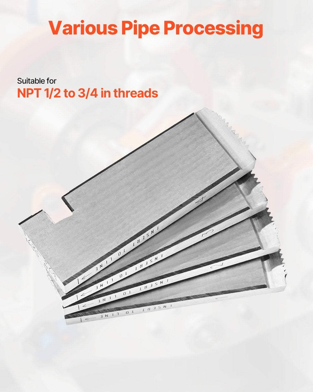 RIDGID Threading Dies for Metal Pipes, 1/2"-3/4" NPT Right-Hand Thread ...