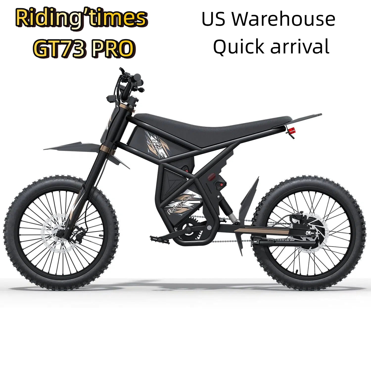 Riding'times GT73 PRO 3000W Motor Electric Bike,60V36.4Ah Dual Battery ...